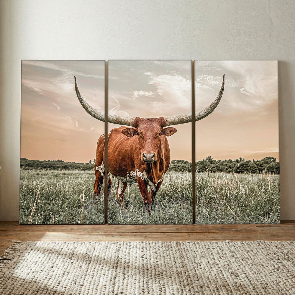 Western & Farmhouse Wall Art - Longhorn & Barns