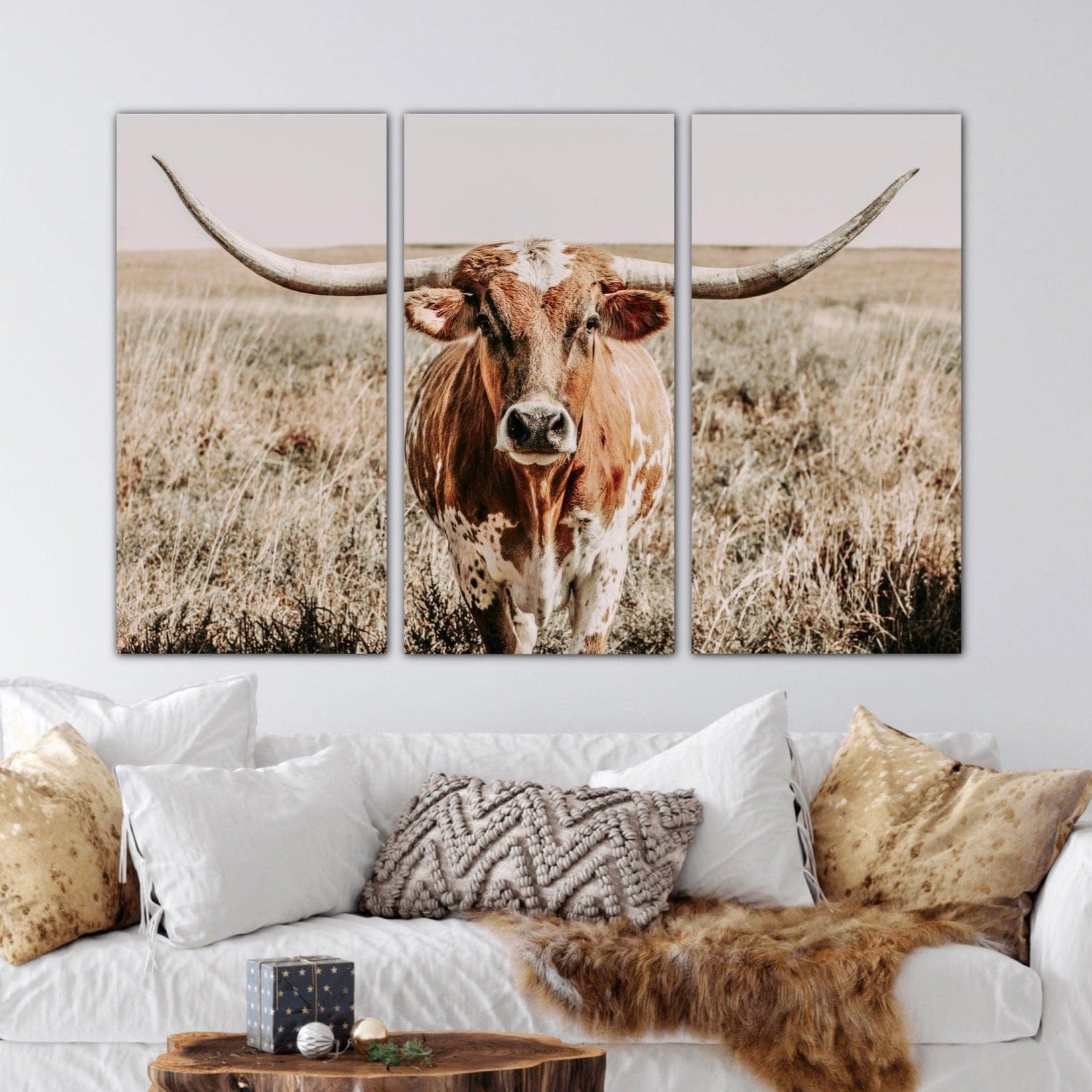 Extra Large Longhorn Wall Art for Stunning Western Decor - Teri James ...