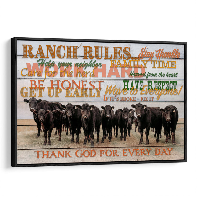 Ranch Rules Inspirational Quote - Teri James Photography