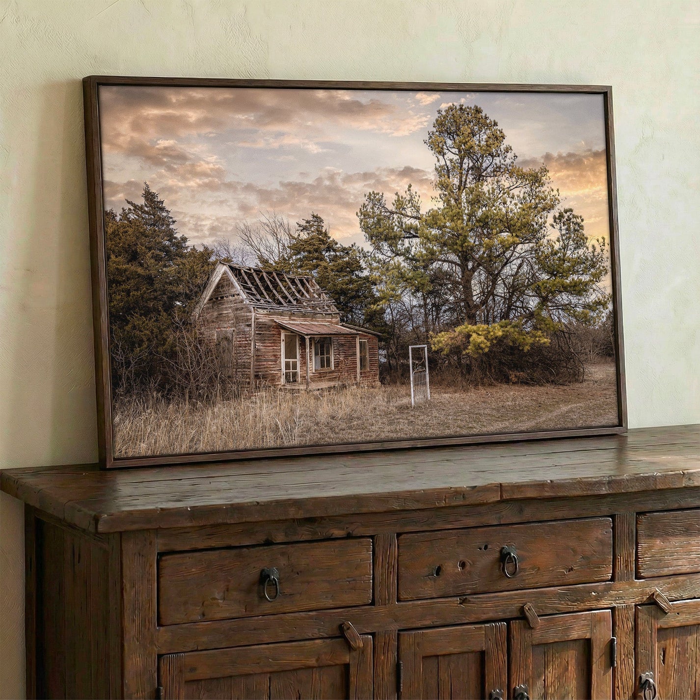 Rustic Farm Home Decor Featuring Abandoned Farmhouse
