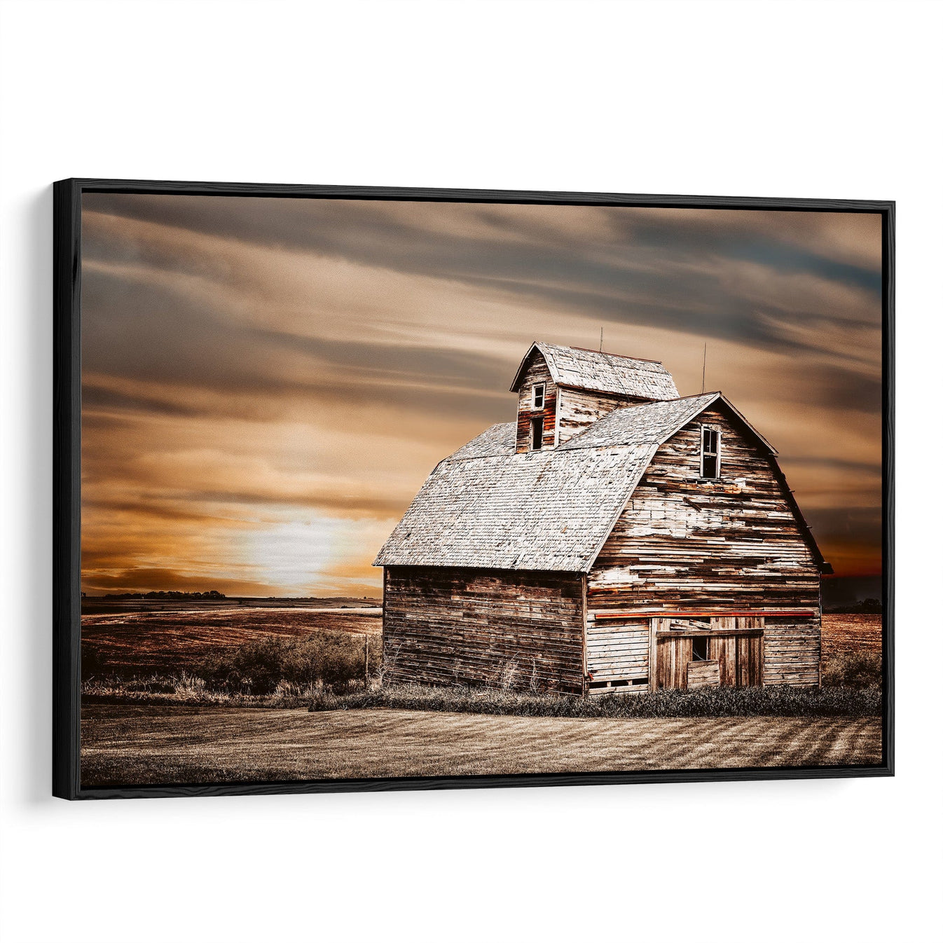 Rustic Old Barn and Sunset Photo - Teri James Photography