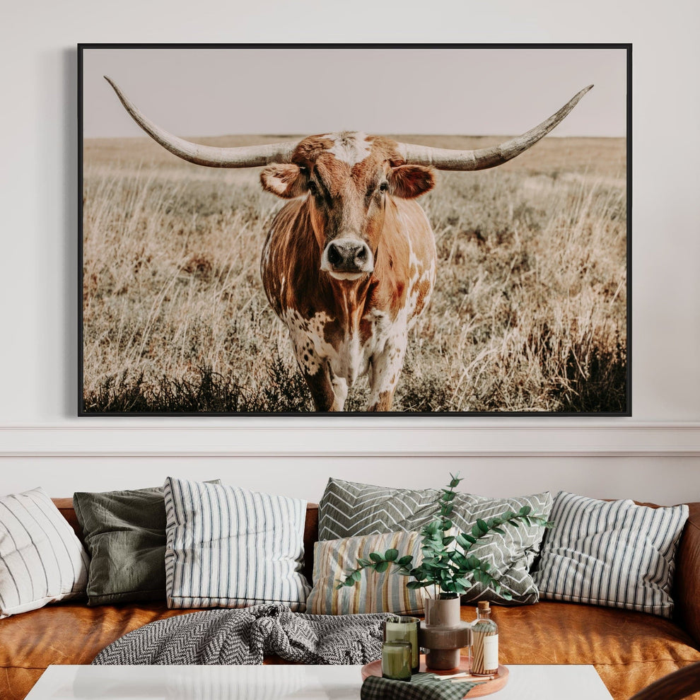 Texas Longhorn Canvas Wall Art | Perfectly Western - Teri James Photography