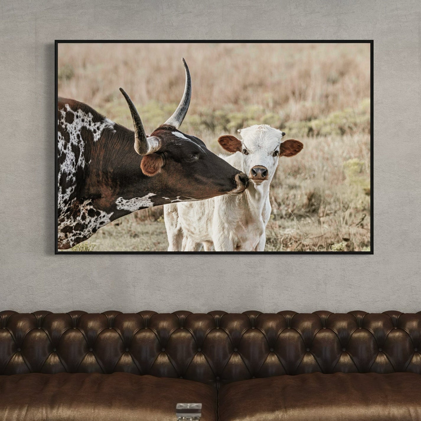 Texas Longhorn Cow Artwork: Perfect for Cowboy Decor - Teri James ...