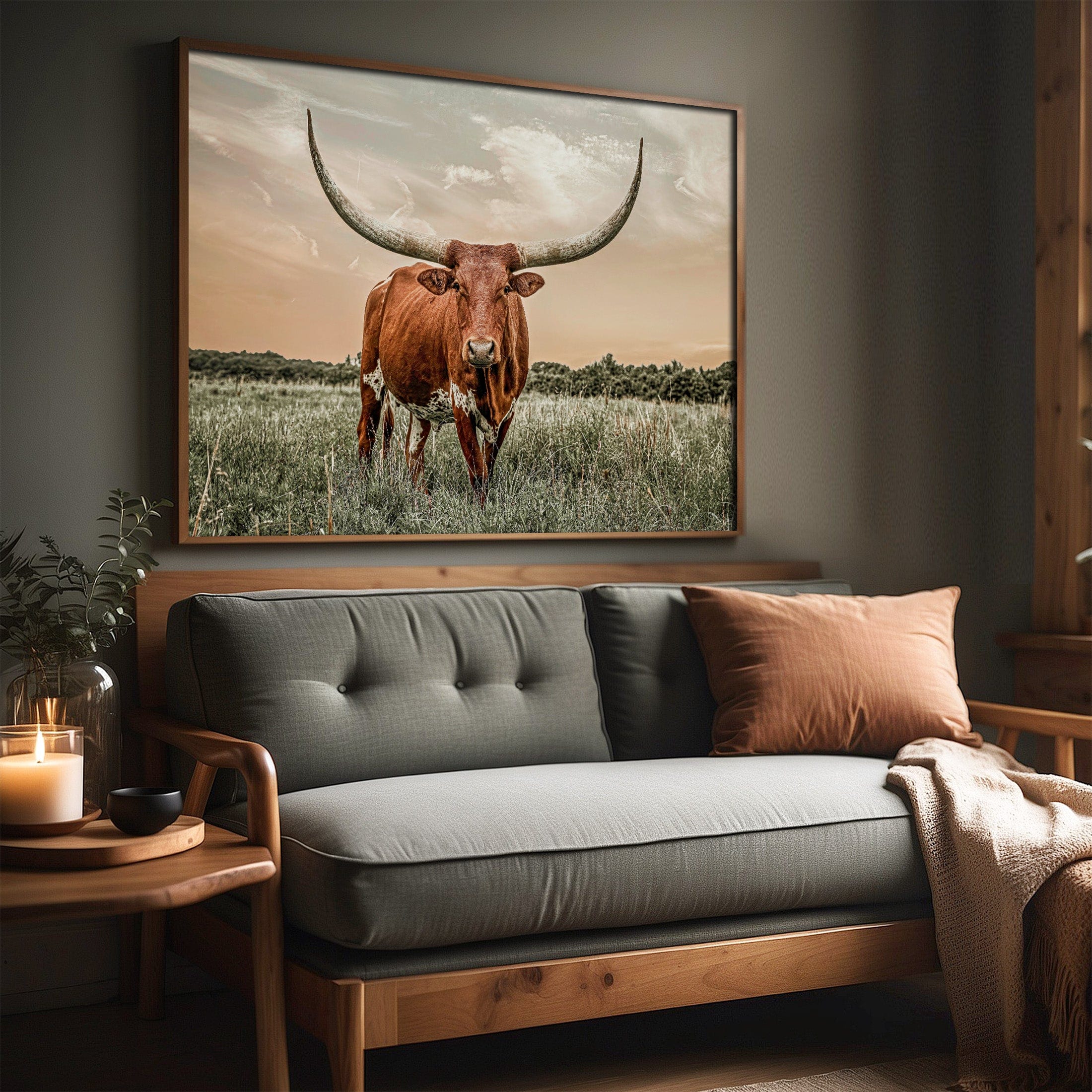 Texas Longhorn Wall Art | Rustic & Western - Teri James Photography