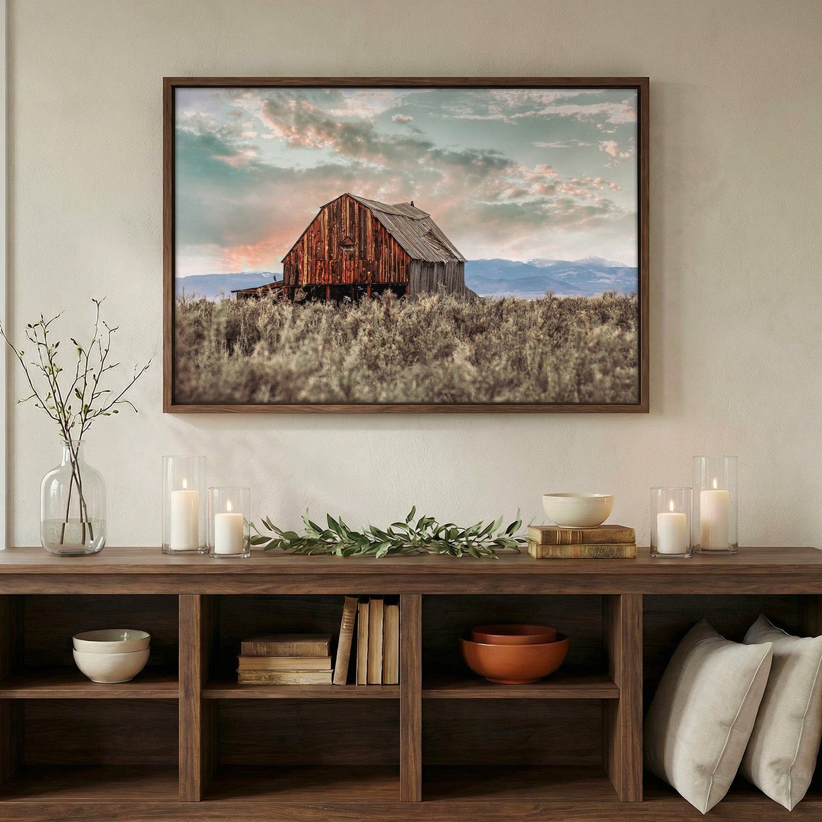 Western Wall Decor Rustic: Elegant Barn Art Prints