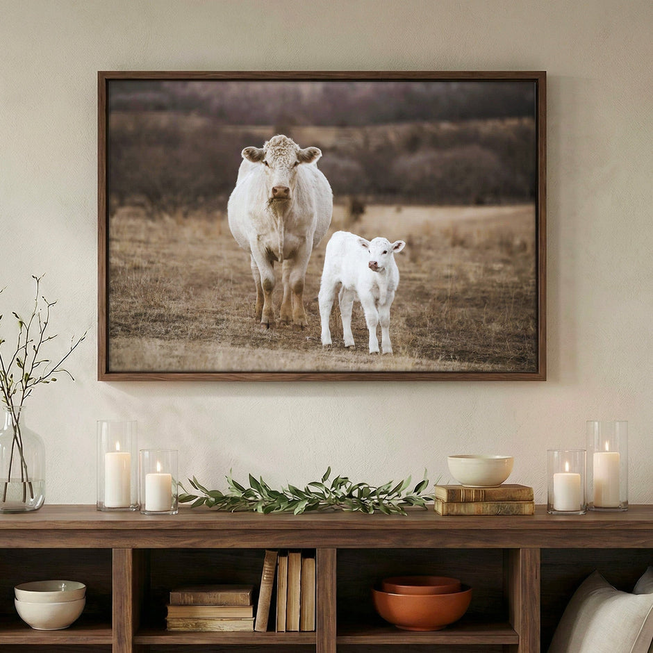 Cow Wall Art | Rustic Farmhouse & Western Cow Prints